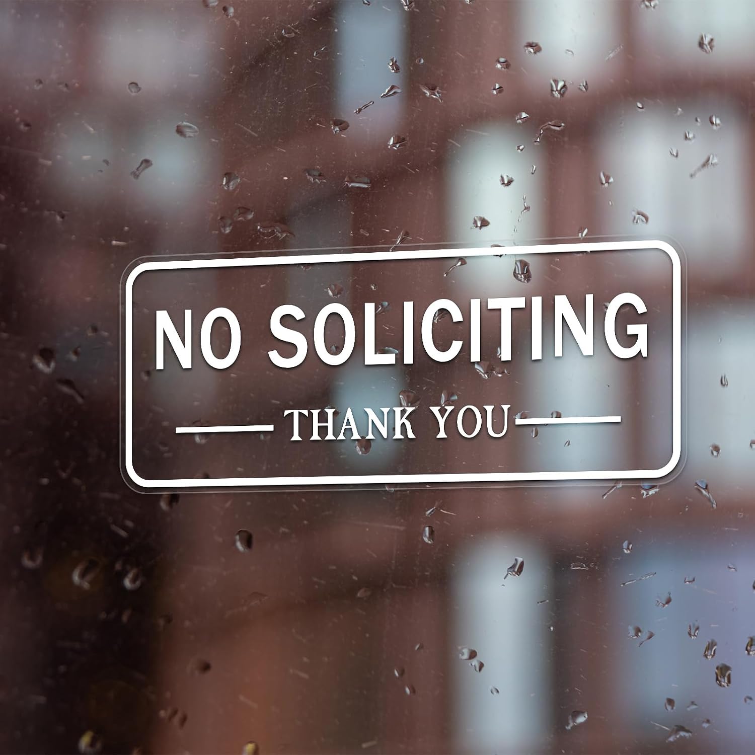 Amazon.com : Ymapinc No Soliciting Sign for Front Door, 4 Pack No ...