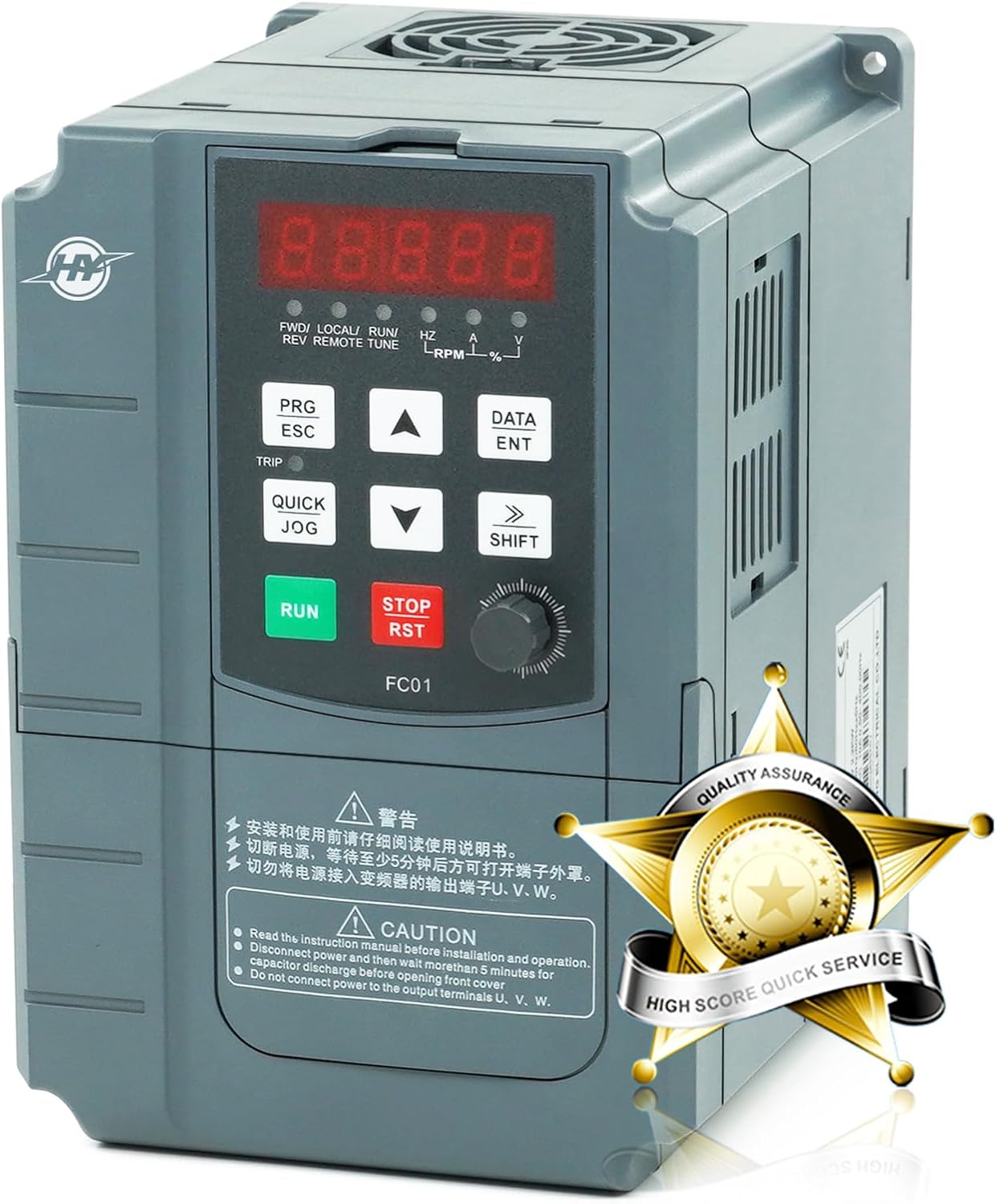 Huanyang VFD 400 V 2.2 KW 3 PS Frequency Converter, Computerized ...