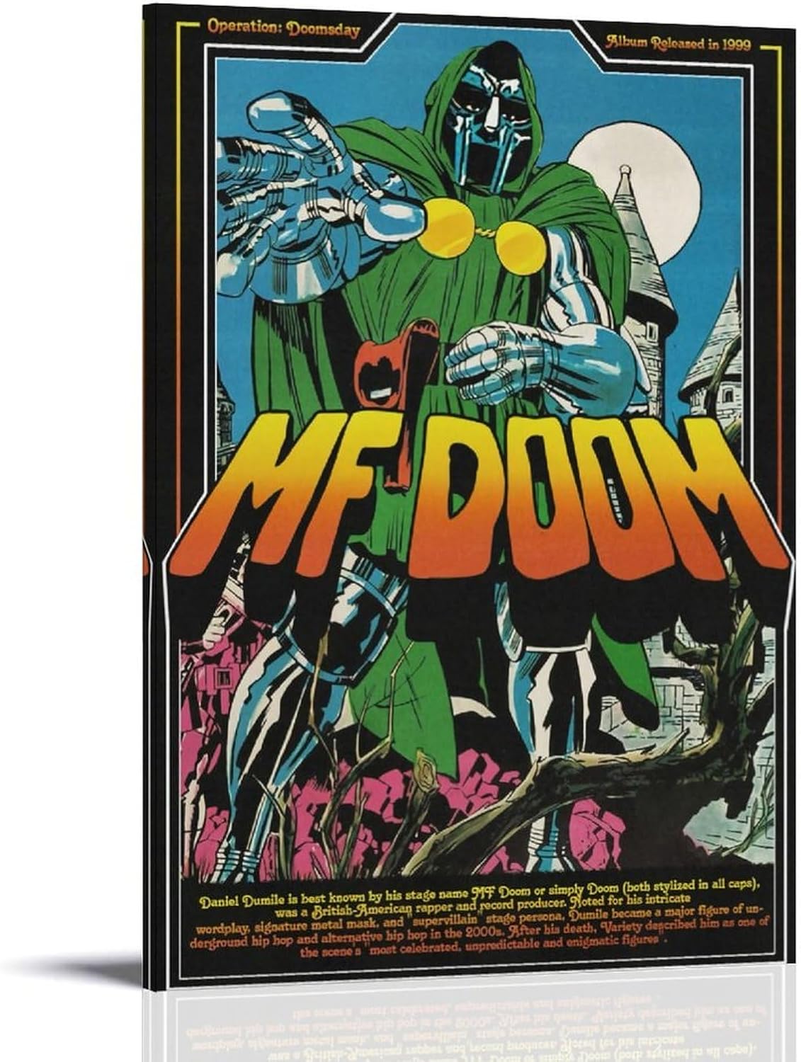 Amazon.com: MF Doom Doomsday Album Hip-hop Comic Music Poster for Room ...