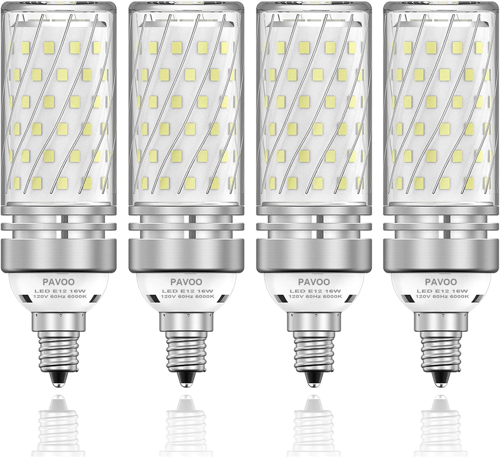 Amazon.com: Auzilar E12 LED Light Bulbs, 12W LED Candelabra Bulbs 100 ...