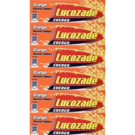 Lucozade Energy Orange Glucose Tablets 47g x 6 Packs : Amazon.co.uk ...