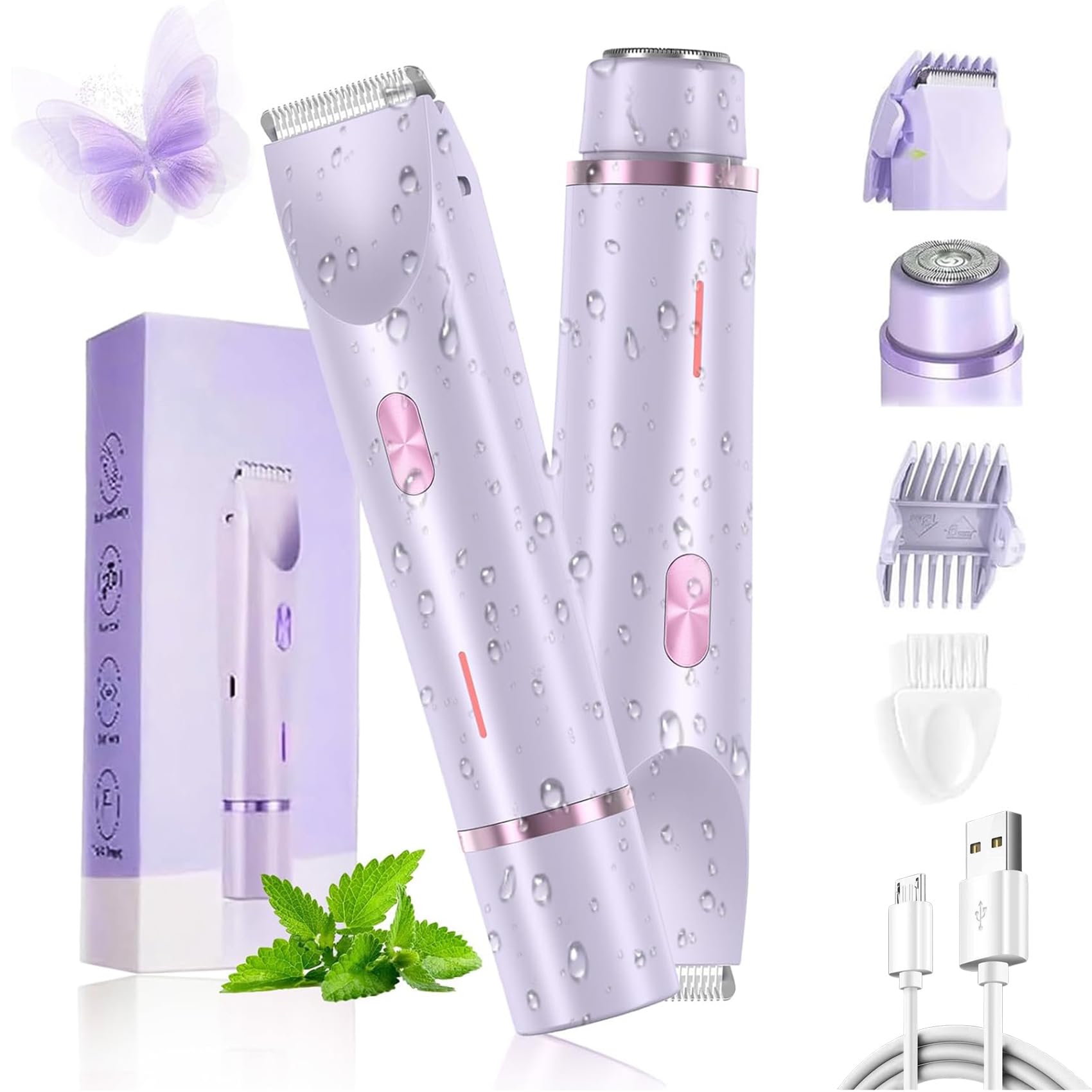 Amazon.com: Glow Aura-Glow Aura Womens Shaver, 2025 Dual Head Shaver ...