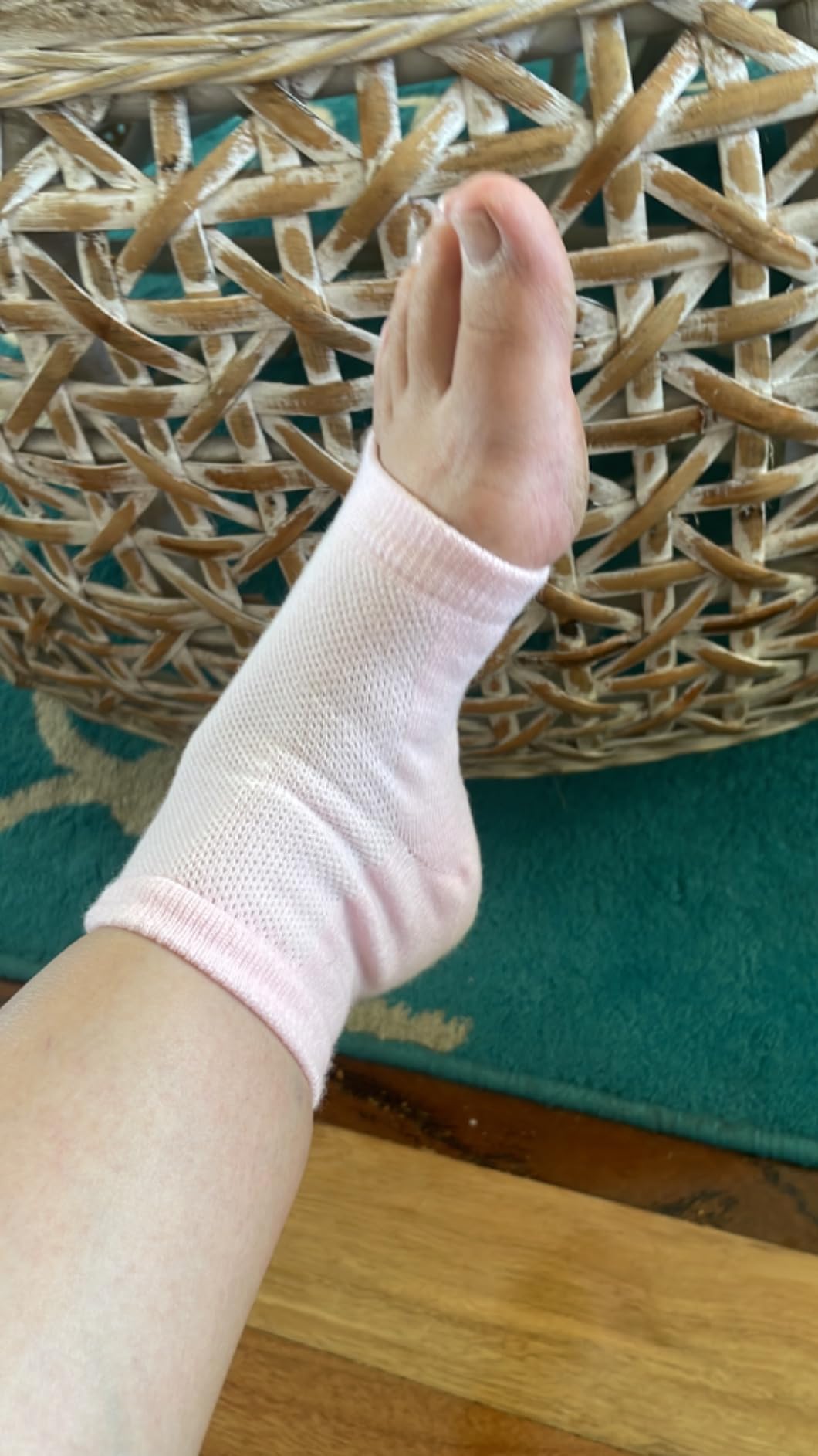 8 Pairs Moisturizing Gel Heel Socks Open Toe Socks for Dry Hard Cracked ...