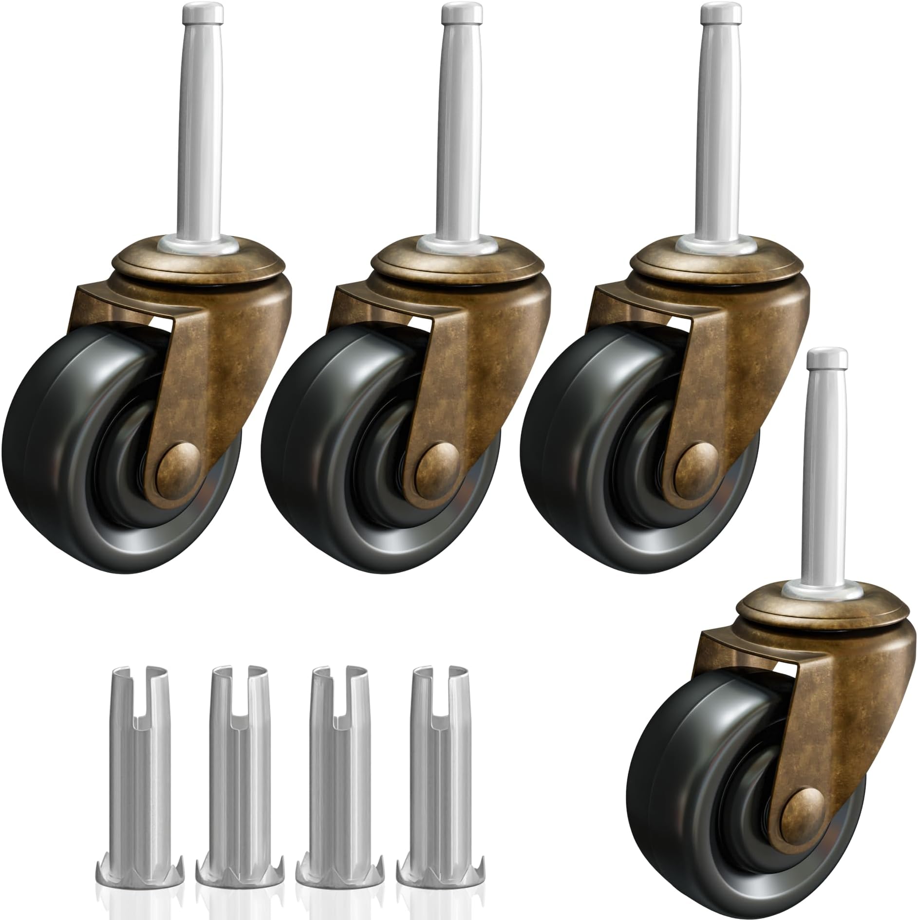 Amazon.com: WQSQ Metal Office Chair Castor Wheels Swivel Caster Wheels ...