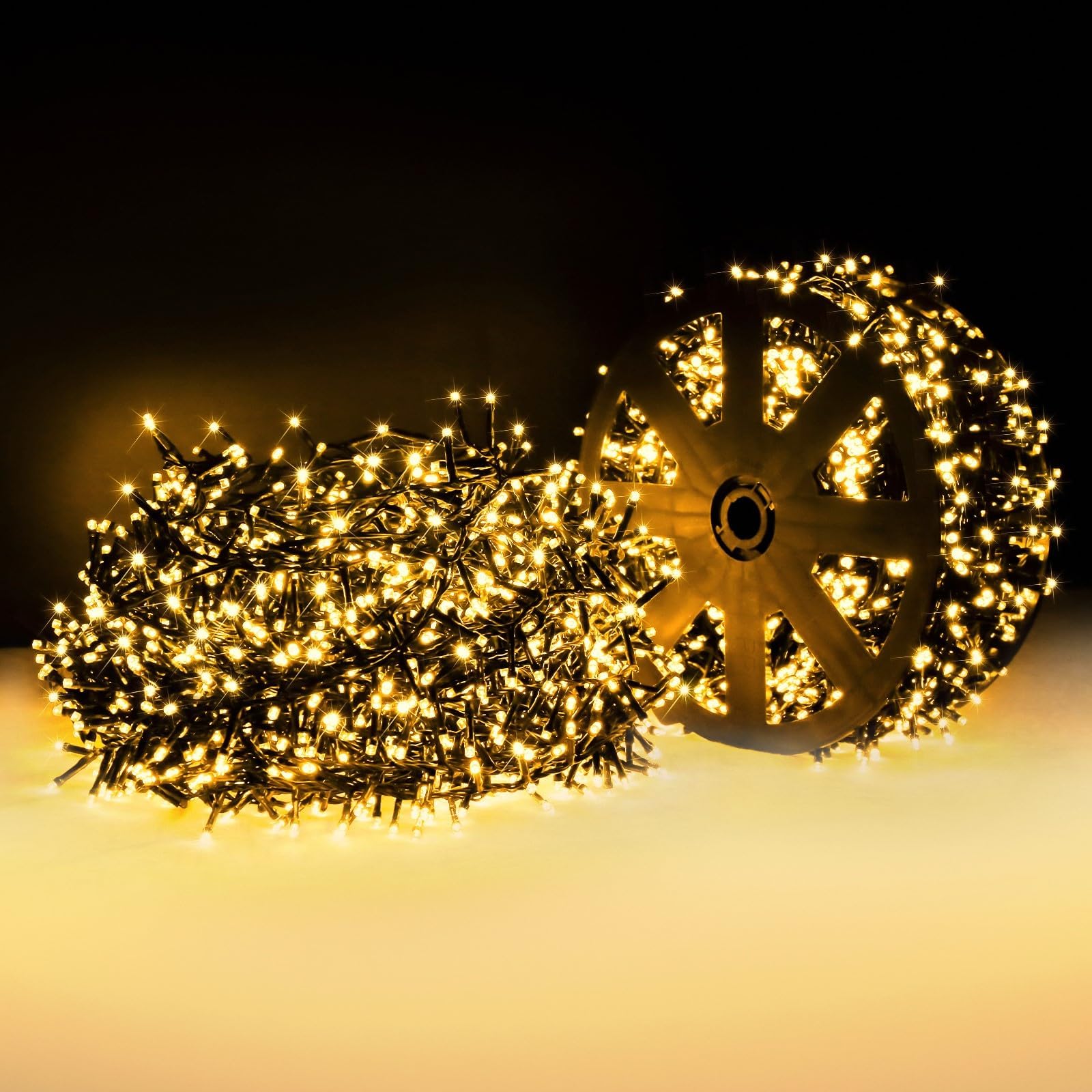 Amazon.com: Wintergreen Lighting 8’ Fairy Lights String – LED Cluster ...