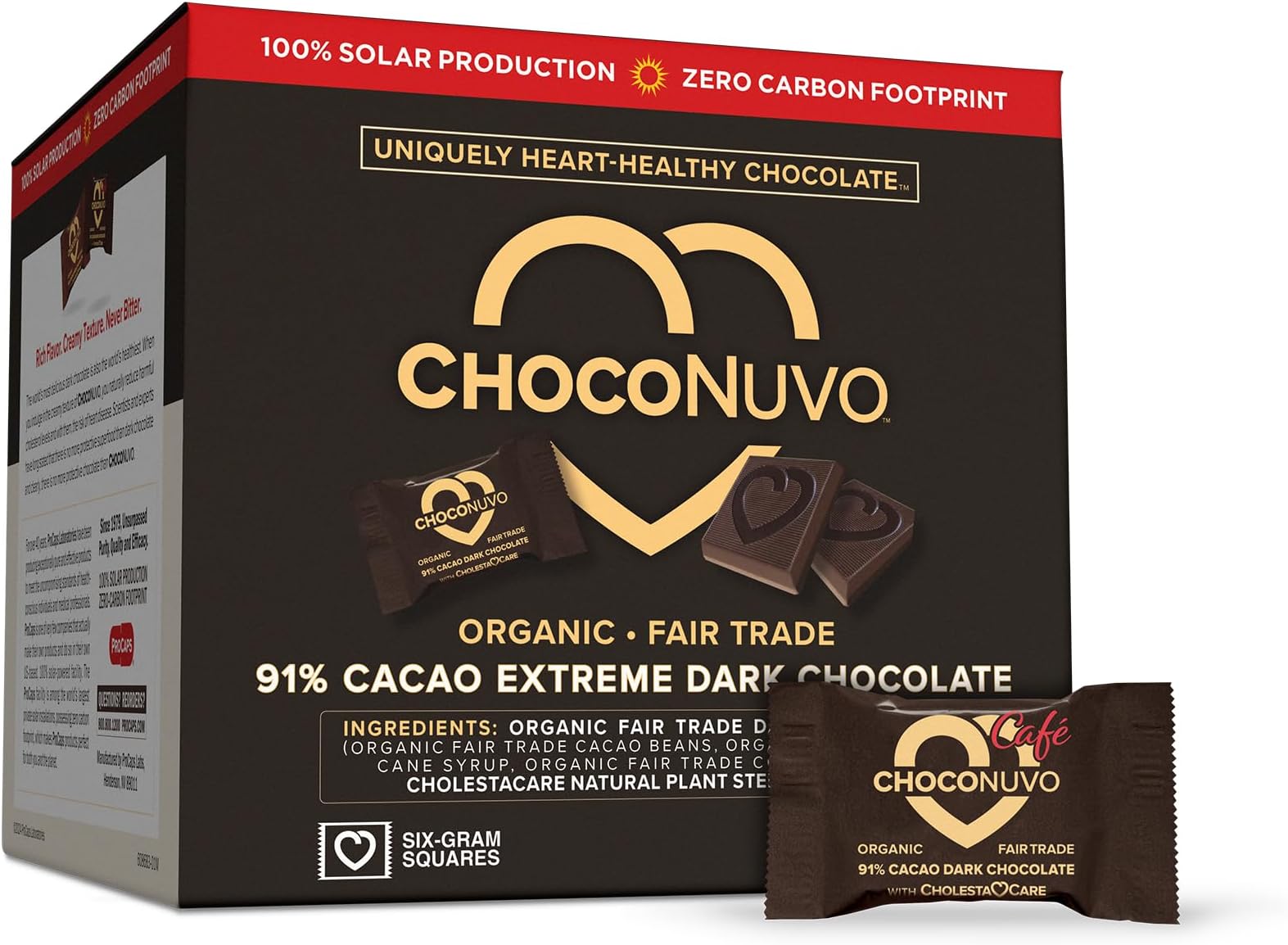 Amazon.com : ANDREW LESSMAN ChocoNuvo Café 91% Cacao 120 Pieces ...