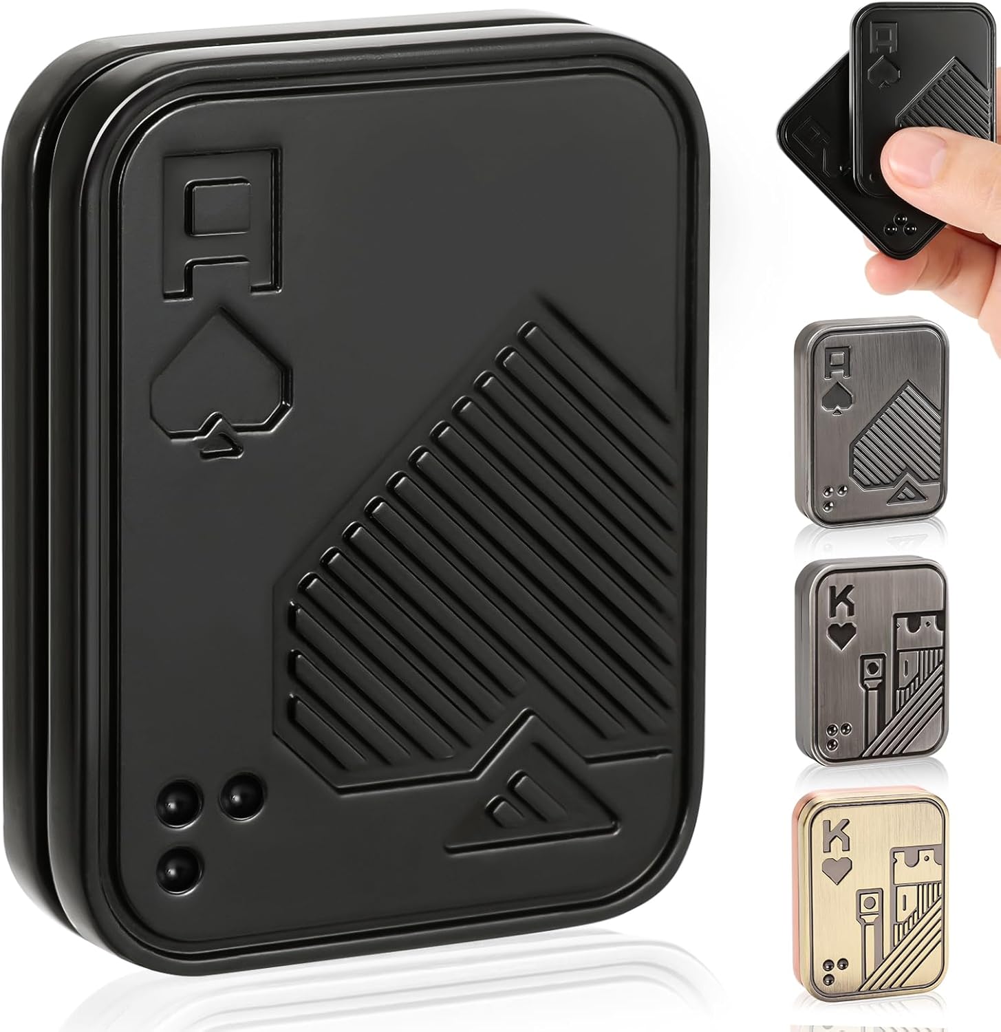 Amazon.com: JUDIXY Fidget Slider, Metal Poker Push Card, Fidget Toys ...