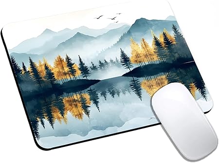 Amazon.com: Mouse Pad, Cute Abstract Mountain Forest Mouse Pads for ...