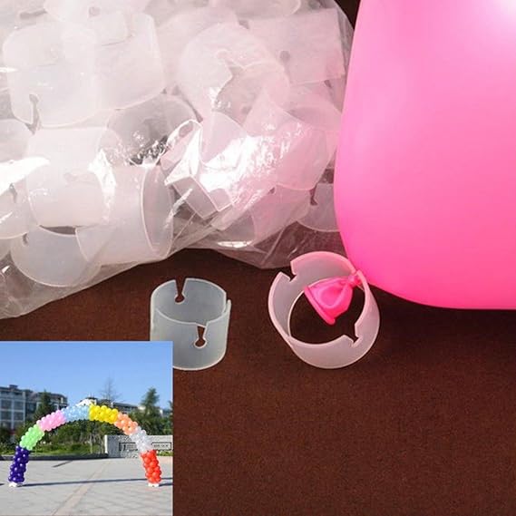 Amazon.com: 50 Pcs/Pack Arch Balloon Connectors Clip Ring Buckle ...