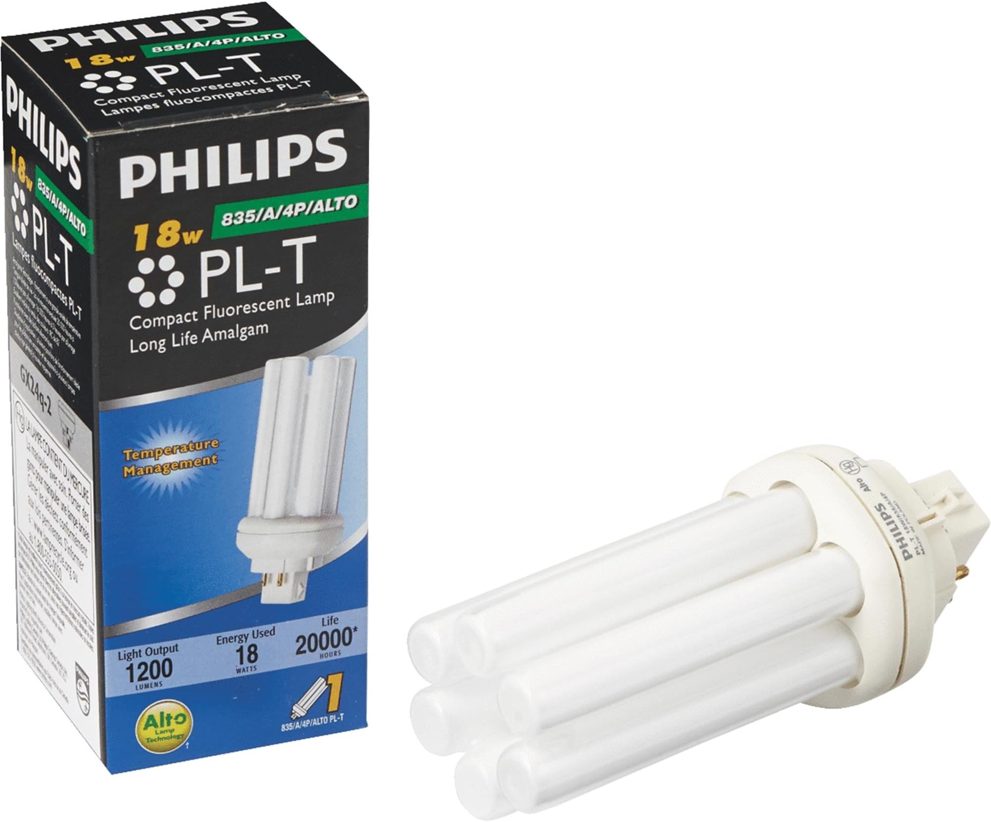 Philips - 458224 - PL-T 18W/835/A/4P/ALTO - Amazon.com