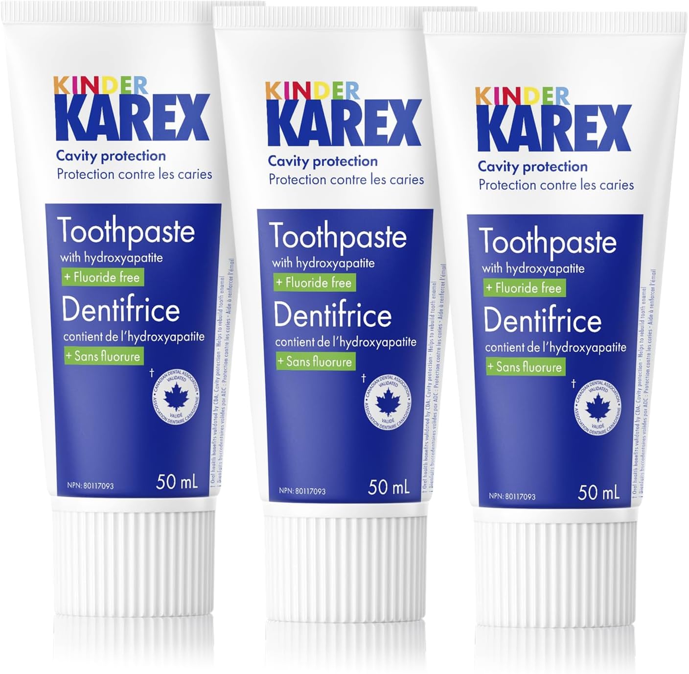 Kinder Karex Hydroxyapatite Kids Toddler Toothpaste 50 ml, Cavity ...