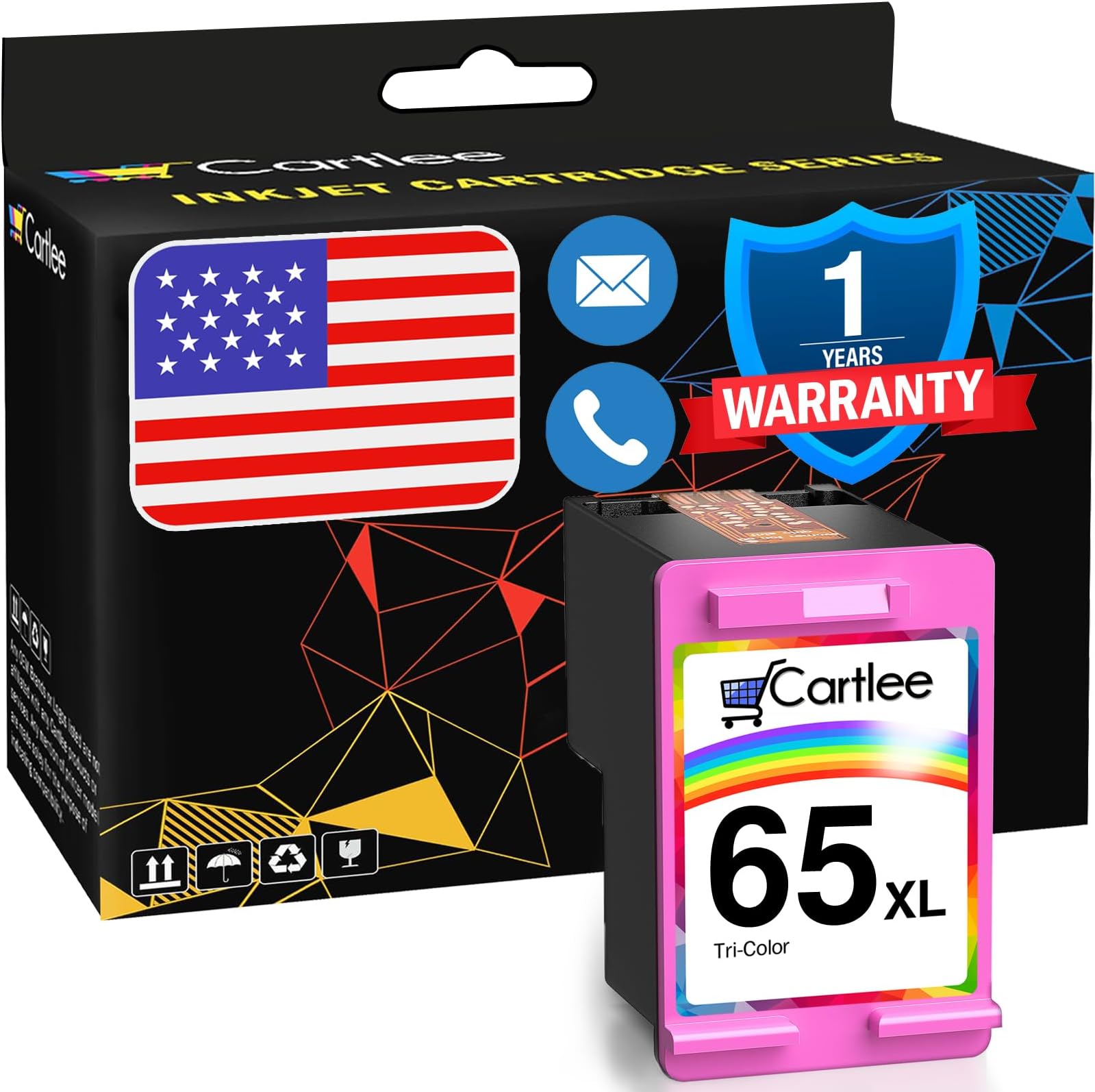 Amazon.com: Penguin 65XL Ink Cartridges for HP Printers DeskJet 3755 ...