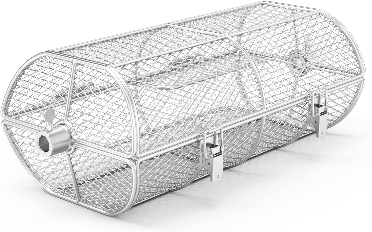 Amazon.com: Rolling Grill Basket - BBQ Grill Rolling Basket with Secure ...