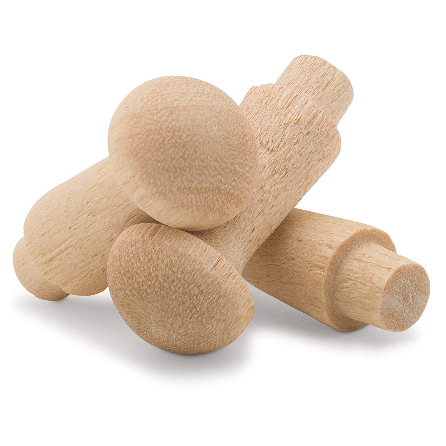 Snapklik.com : Mini Wooden Shaker Pegs 1-inch W/ 3/16-inch Tenon