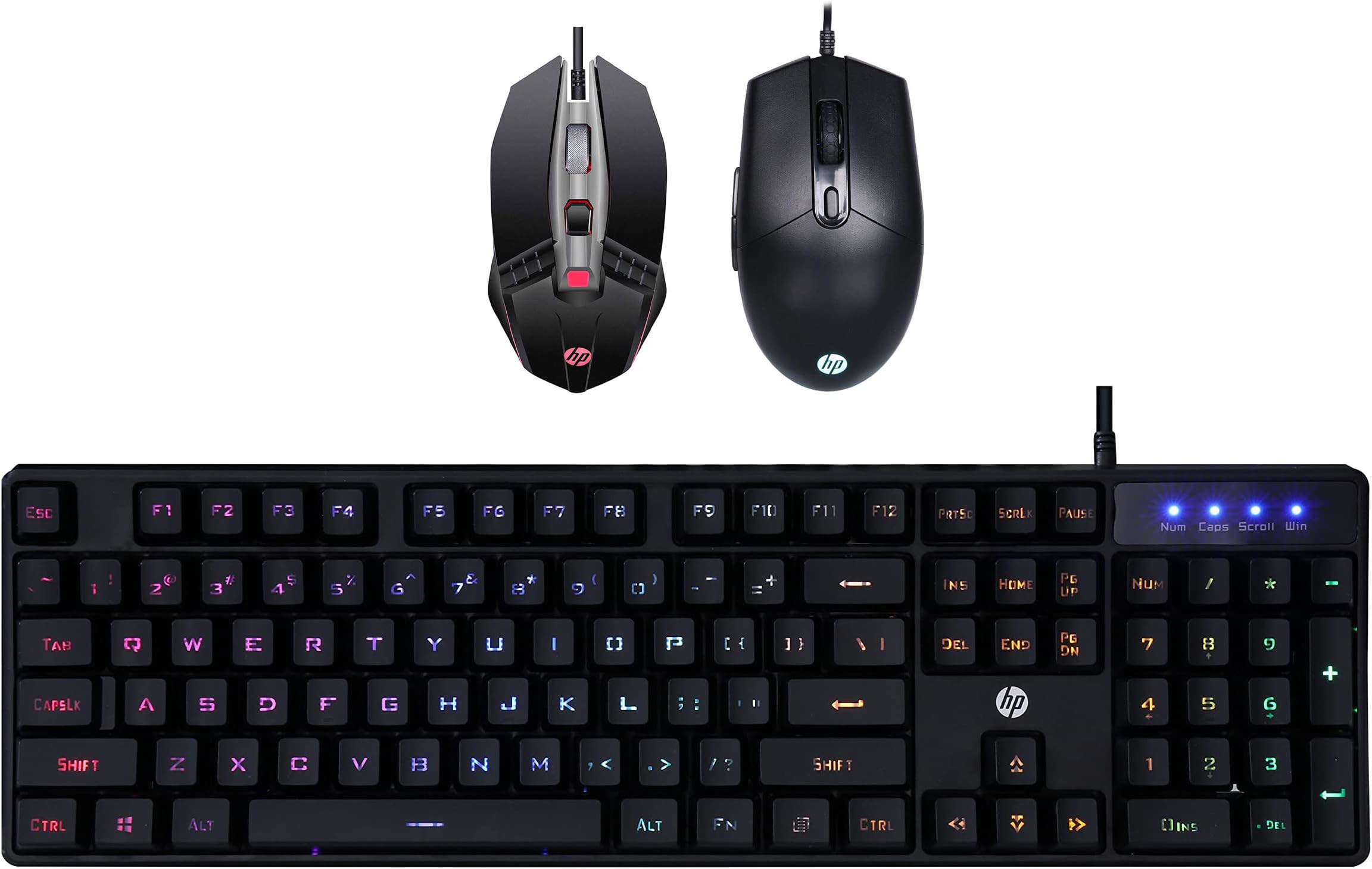 Amazon.in: Buy HP K300 Backlit Membrane Wired Gaming Keyboard with ...
