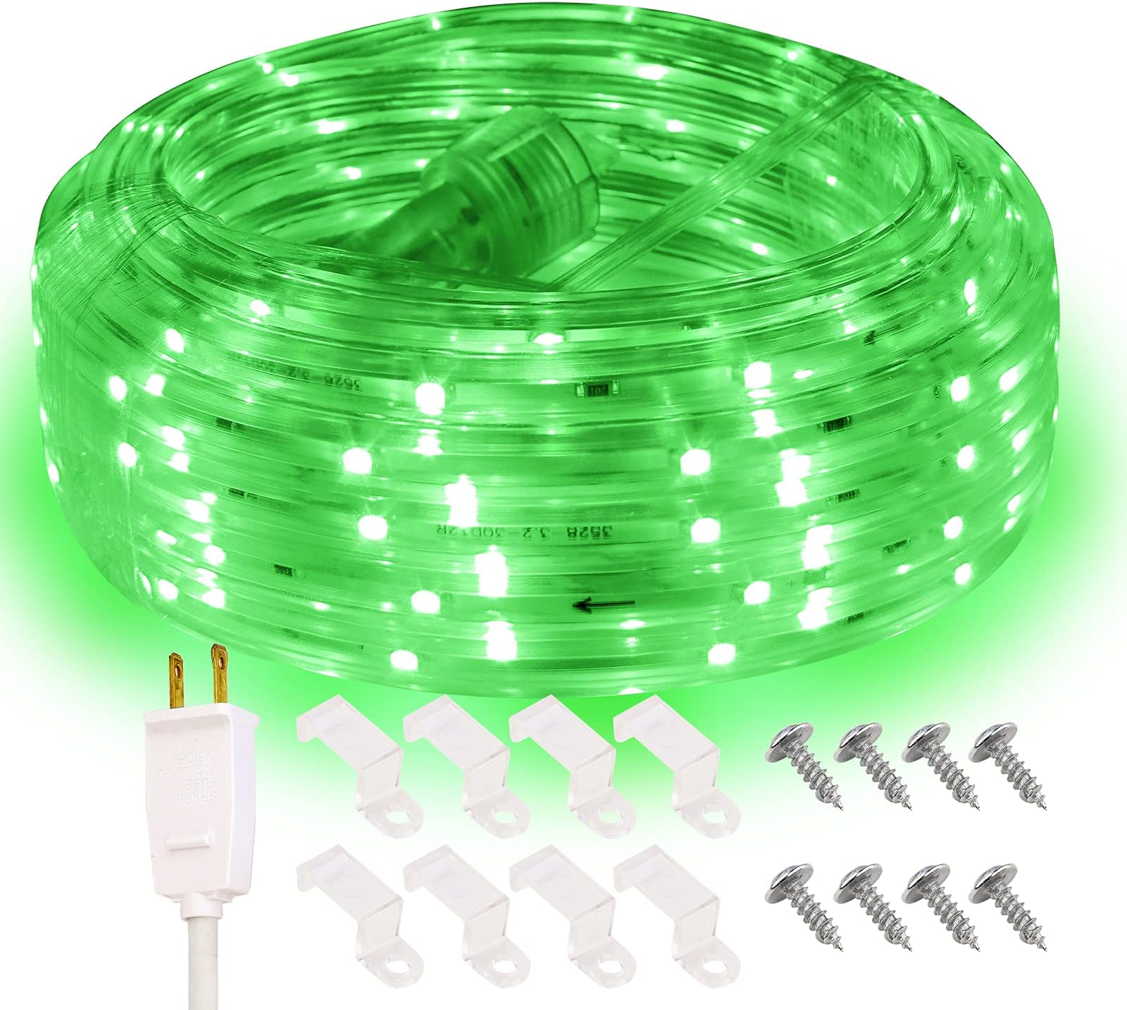 Amazon.com : Green Rope Lights,16ft Waterproof, Connectable and ...