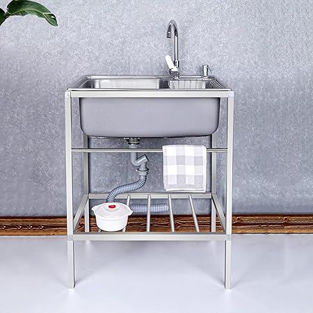 Outdoor Utility Sink For Washing, Stainless Steel Commercial Kitchen ...
