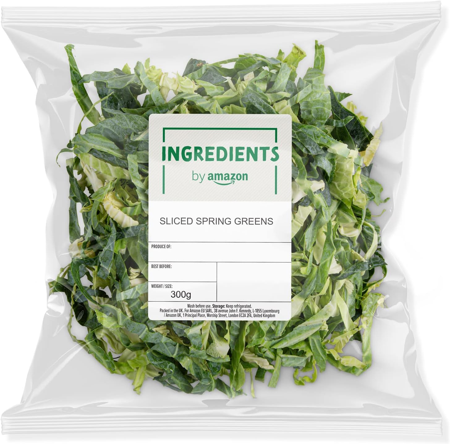 by Amazon Sliced Spring Greens, 300g : Amazon.co.uk: Grocery