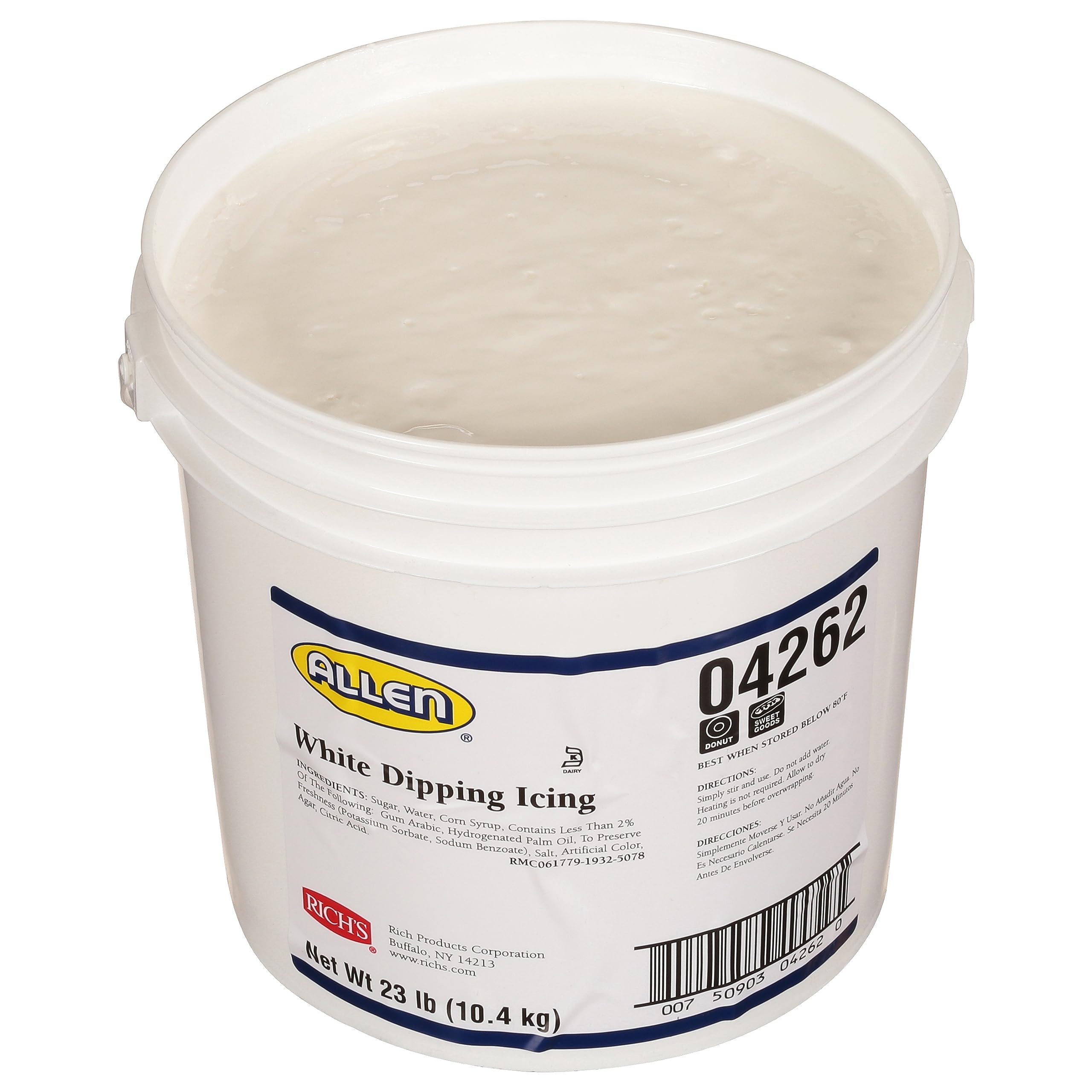Amazon.com : 'Rich JW Allen White Dipping Icing, 23 Pound - 1 each ...