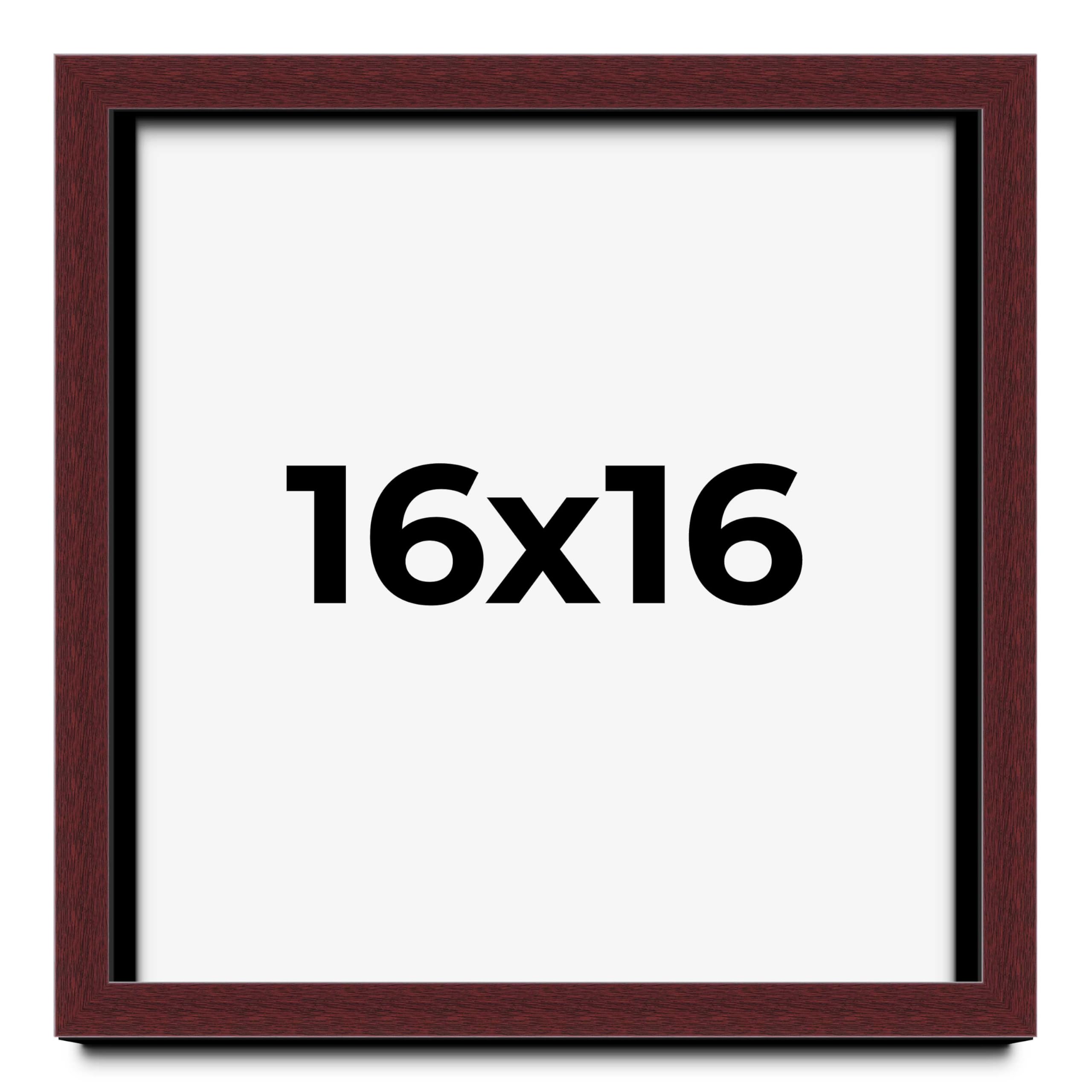Amazon.com - 16x16 Shadow Box Frame Brown | 1.625 Inches Deep Real Wood ...