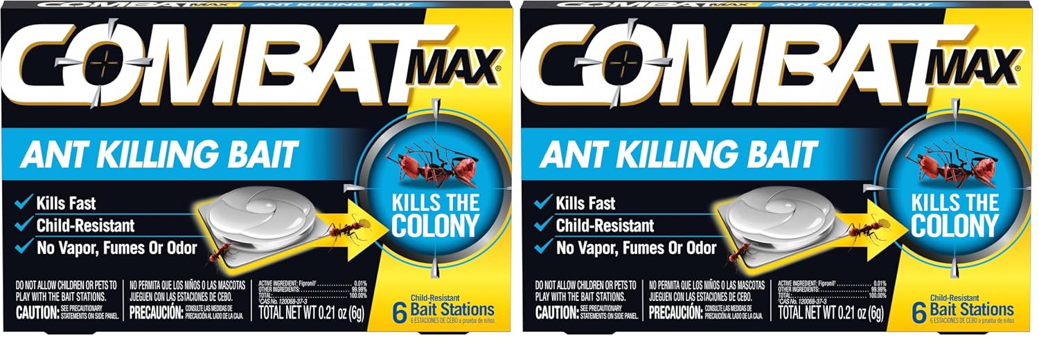 Amazon.com: Combat Max Ant Killing Bait Stations, Indoor and Outdoor ...