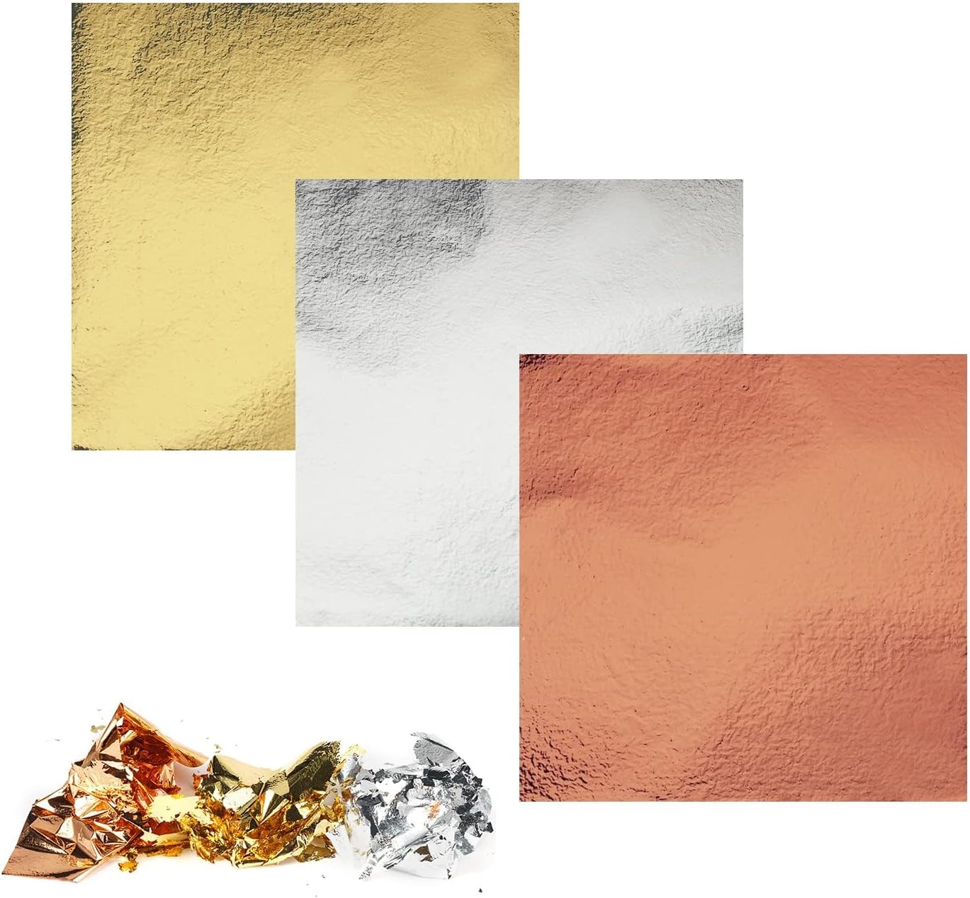 Gold Paper Lurrose 400pcs Metallic Gold Gold Leaf Paper Sheets Foil ...