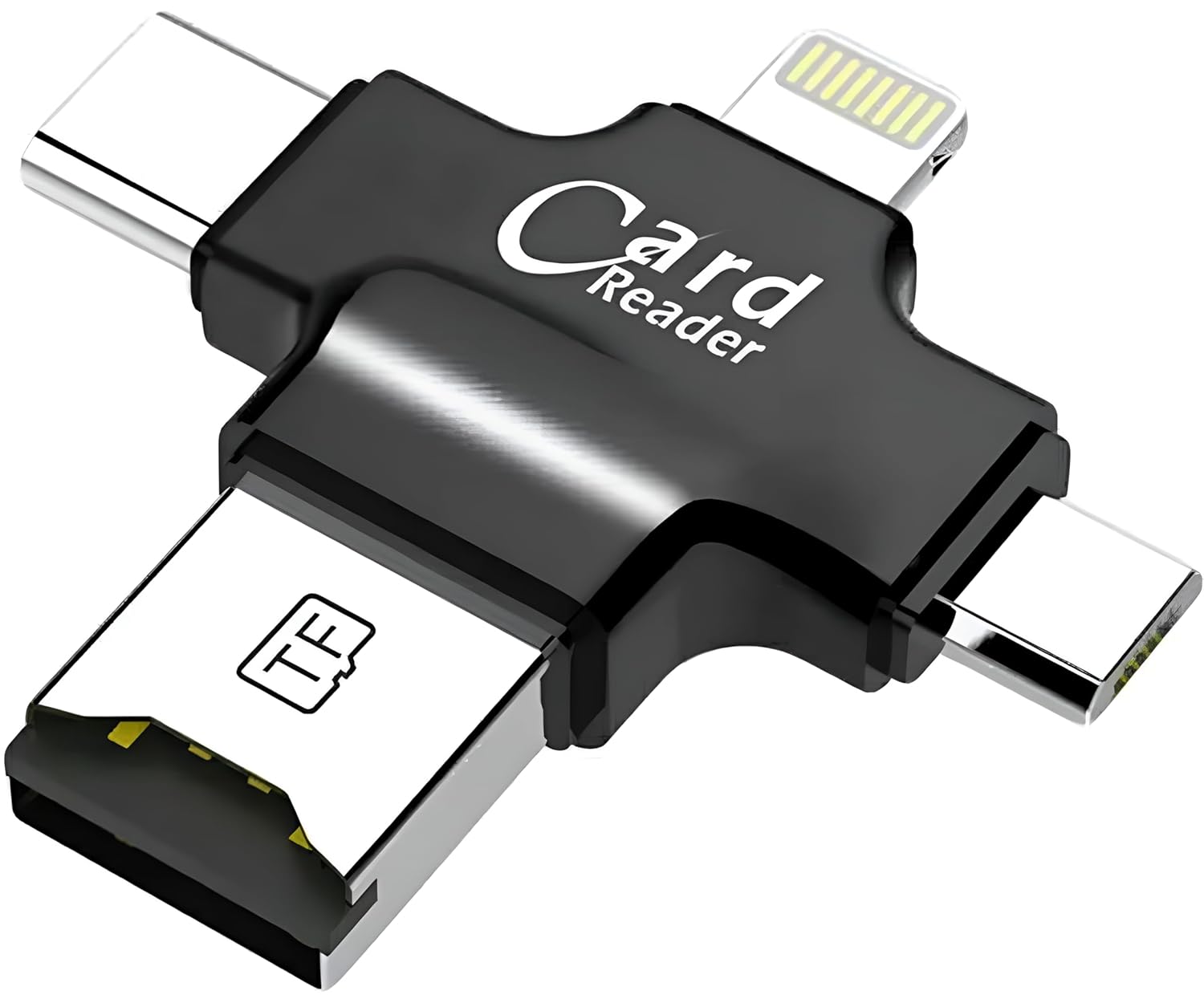 SCALEBEE 4 in 1 OTG Card Reader for Lightning to Micro SD/TF Card ...