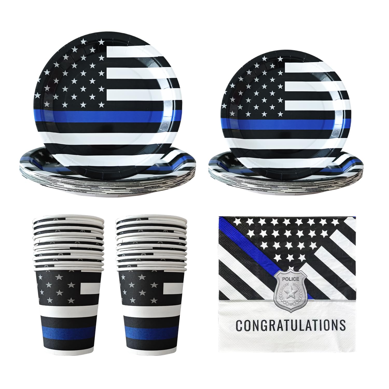 Amazon.com: Police Theme Party Supplies,Police Officer Theme Party ...