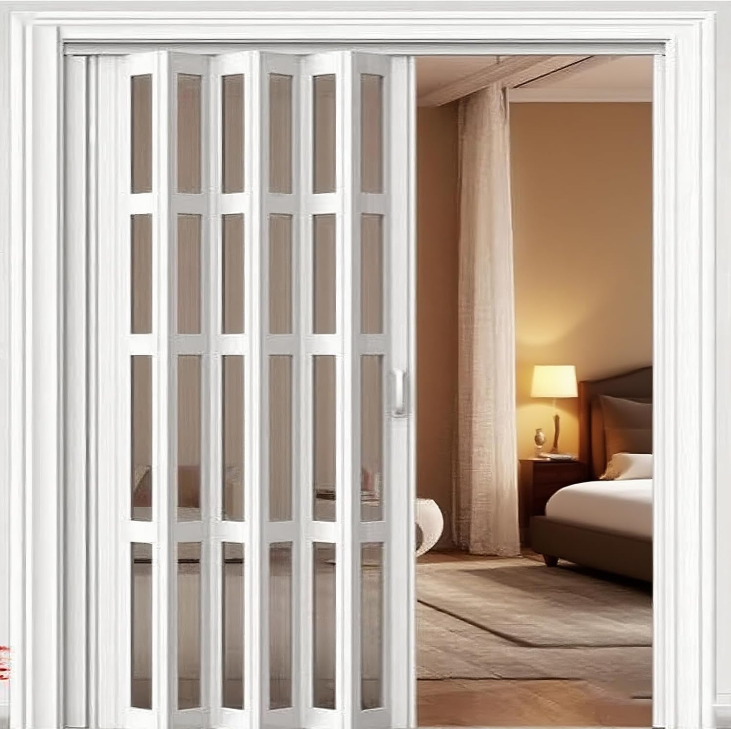 Poxvythb Waterproof Accordion Folding Door PVC Plastic, Soundproof ...