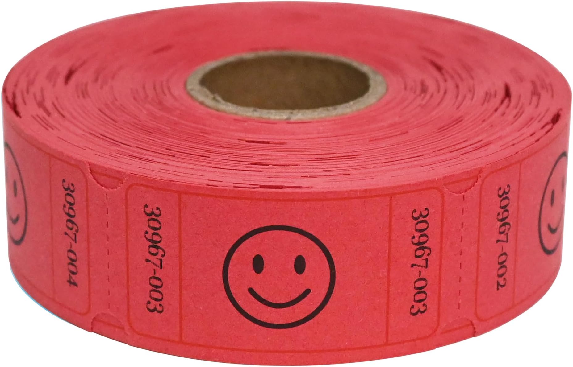 Amazon.com: L LIKED 500 Raffle Tickets, Smile, Red (6 Color Selection ...