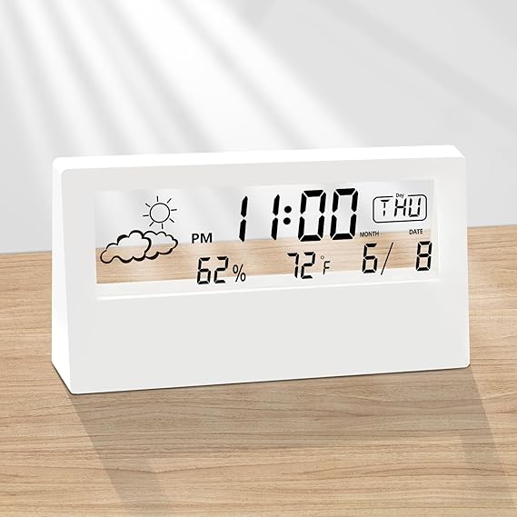 Amazon.com: LuxSoramia Digital Alarm Clock,Transparent Modern Design ...