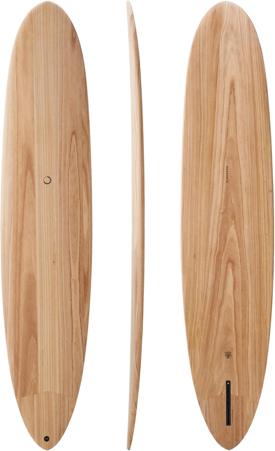 Amazon.com : nanazero Wood Skin Surfboard Longboard LOG01, Durable and ...