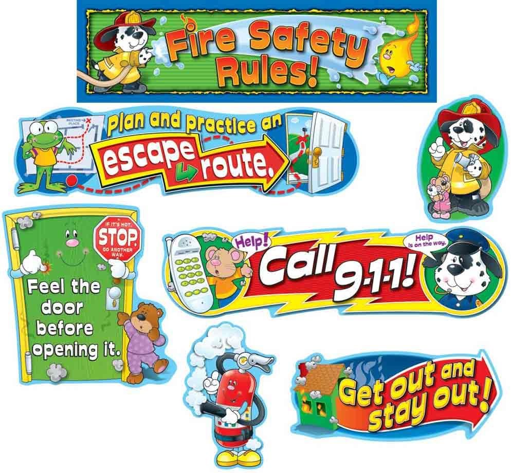 Amazon.com : Fire Safety Bulletin Board Set : Books : Office Products