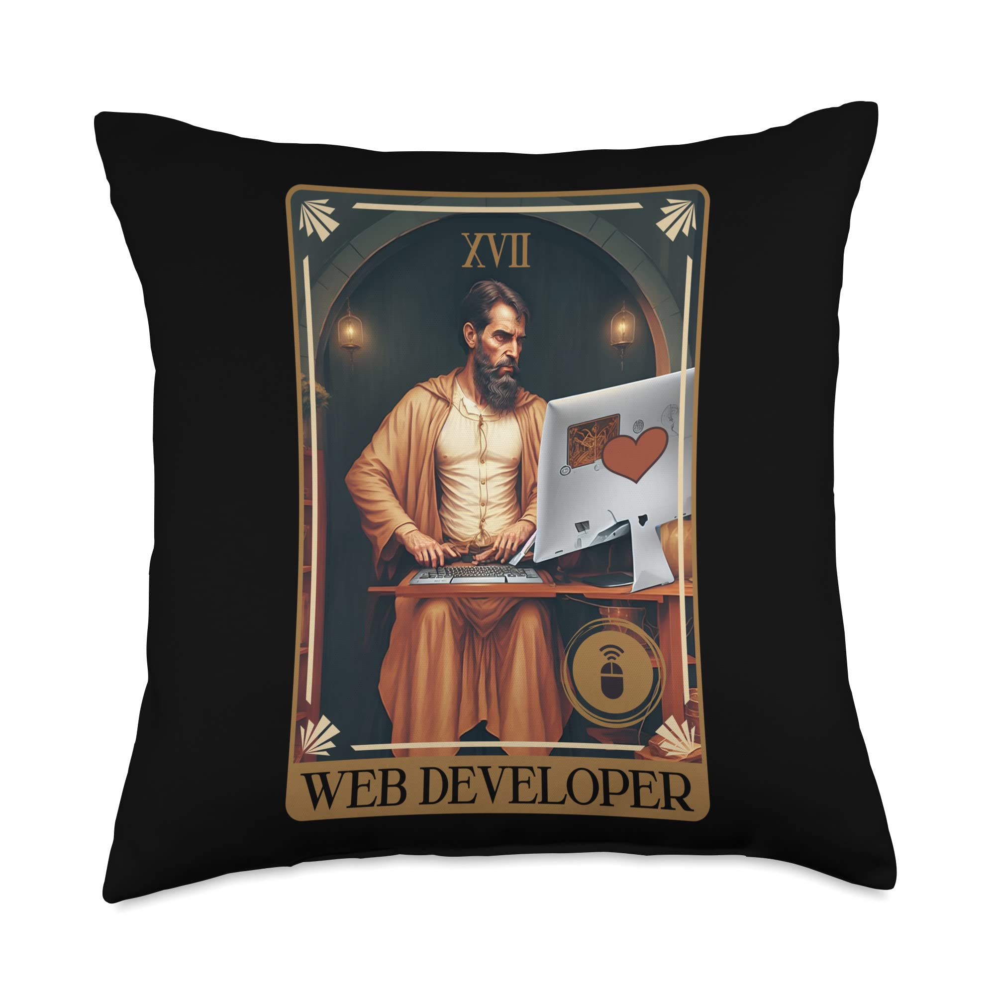 Amazon.com: Tarot Card for Software Developer and IT Admins Tarot Card of Web Developer Throw ...