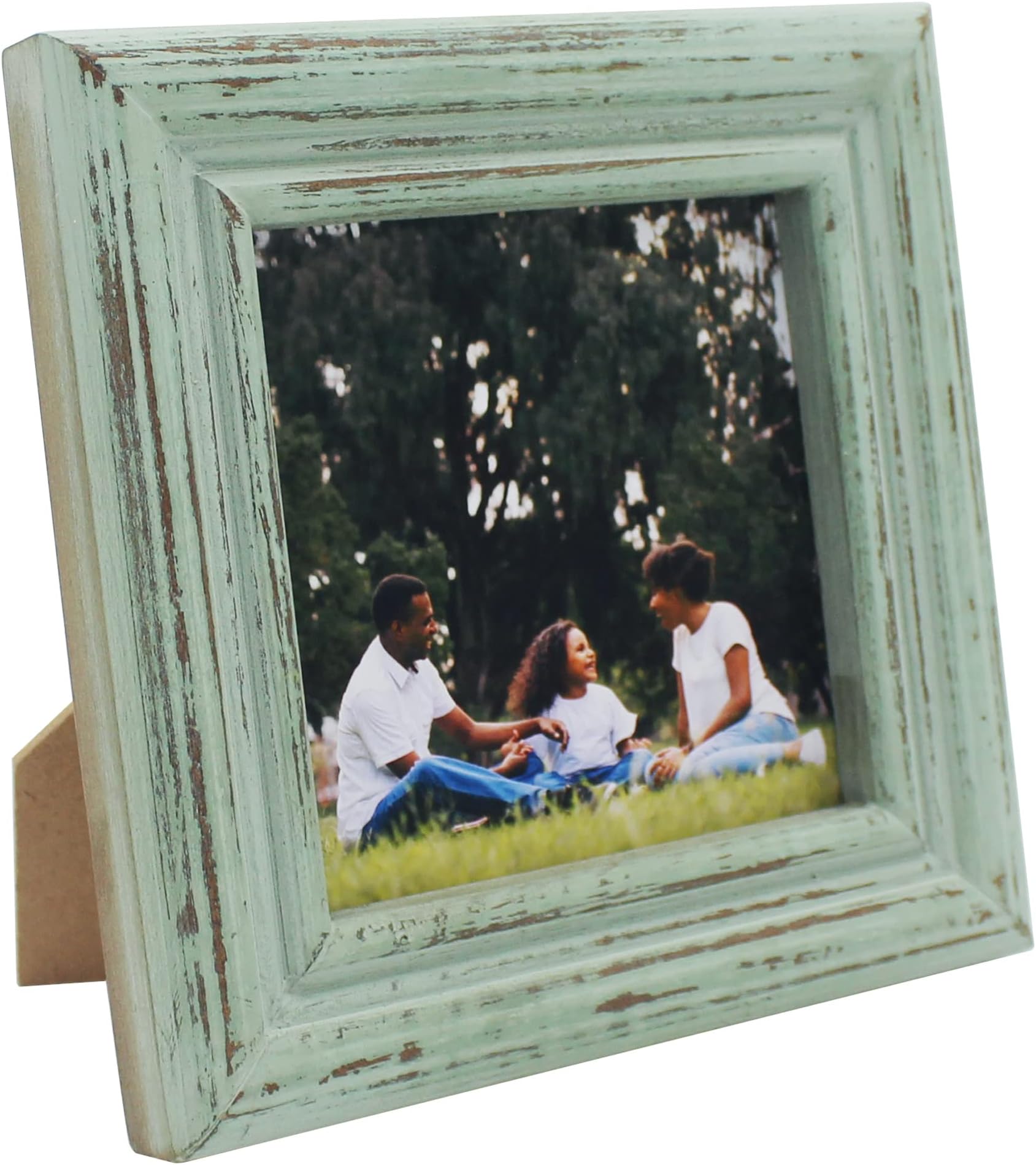 Amazon.com - AMHOME 4x4 Photo Frame Blue Picture Frame Desktop Display ...