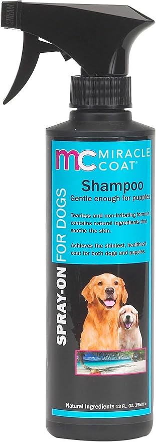 Pet Shampoos : Amazon.com: Miracle Coat Spray-On Dog Shampoo 12 Ounce
