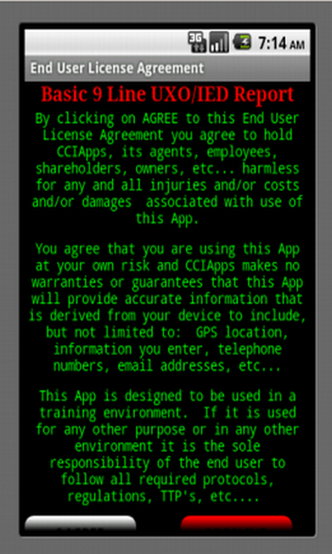 Basic 9 Line UXO/IED Report - App on the Amazon Appstore