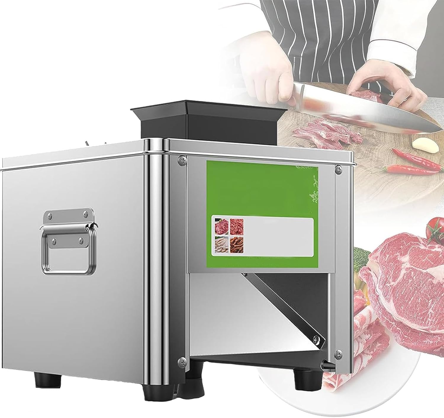 Amazon.com: 850w Commercial Meat Cutter Cutting Machine for Aliment ...