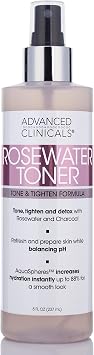 Amazon.com: Advanced Clinicals Collagen + Rosewater Facial Mist Toner W ...