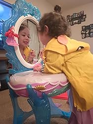 Amazon.com: Disney Princess Ariel Vanity for Girls with Lights & Sounds ...