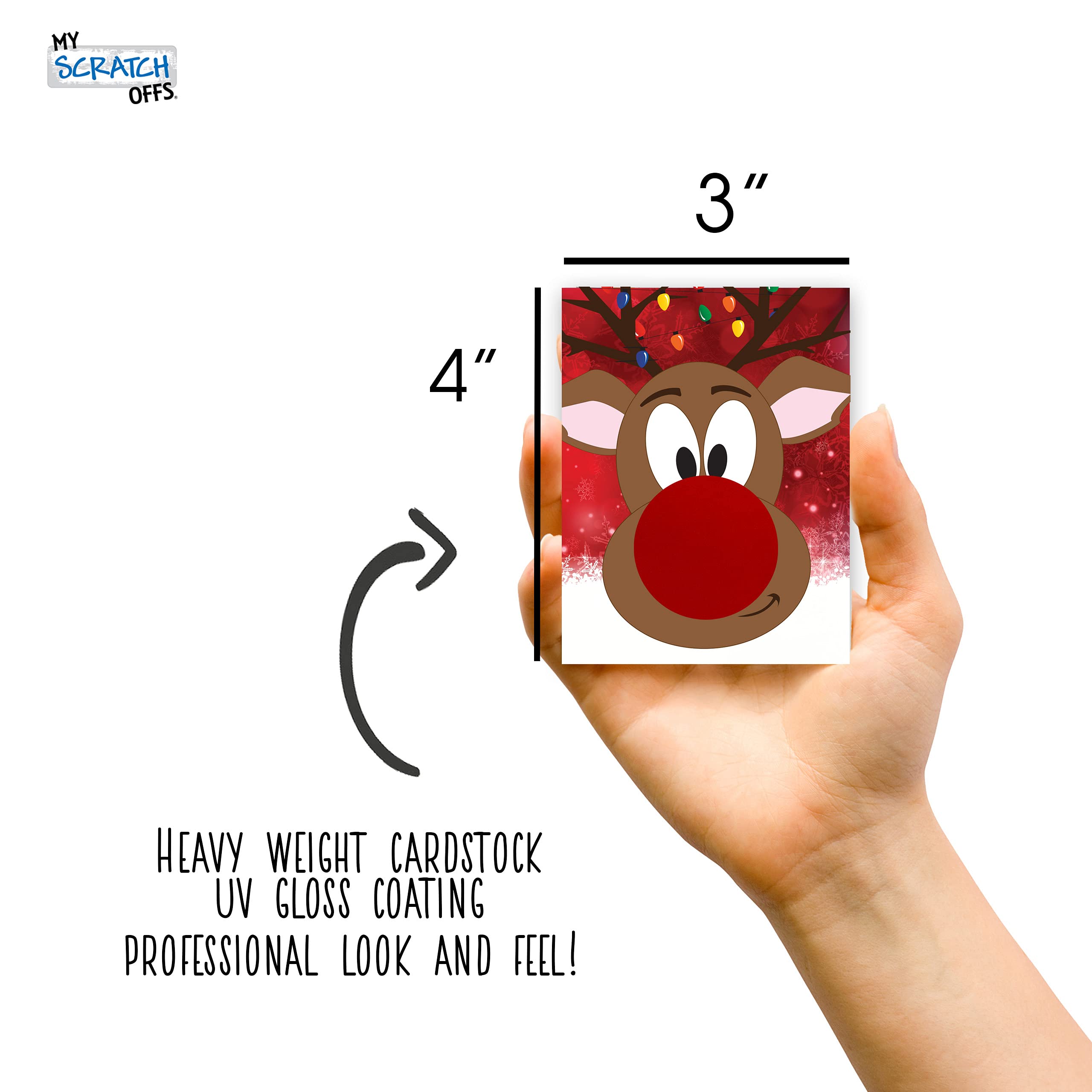 Snapklik.com : My Scratch Offs - 26 Pack Christmas Rudolph The Red Nose ...