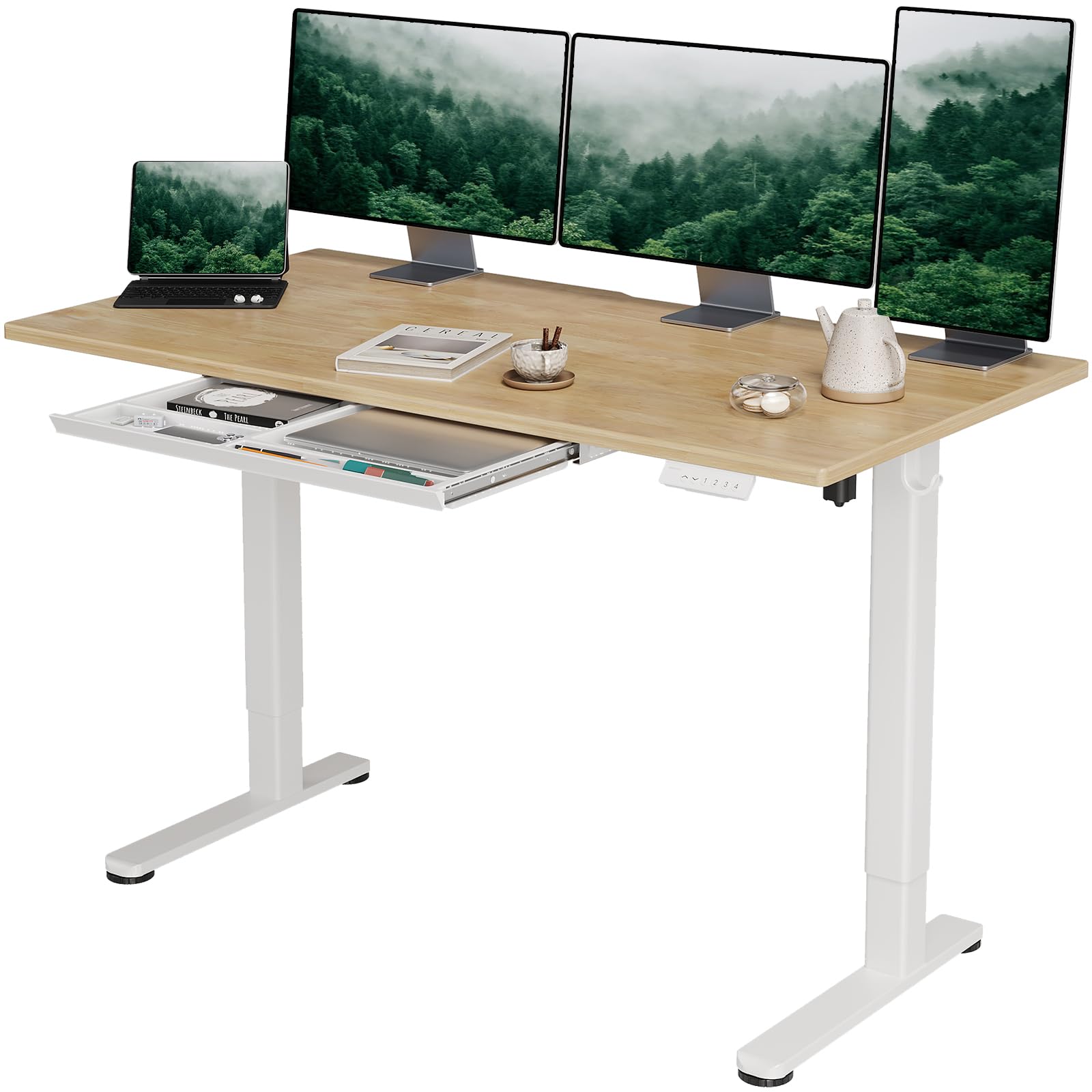 Snapklik.com : INNOVAR Solid Wood Standing Desk