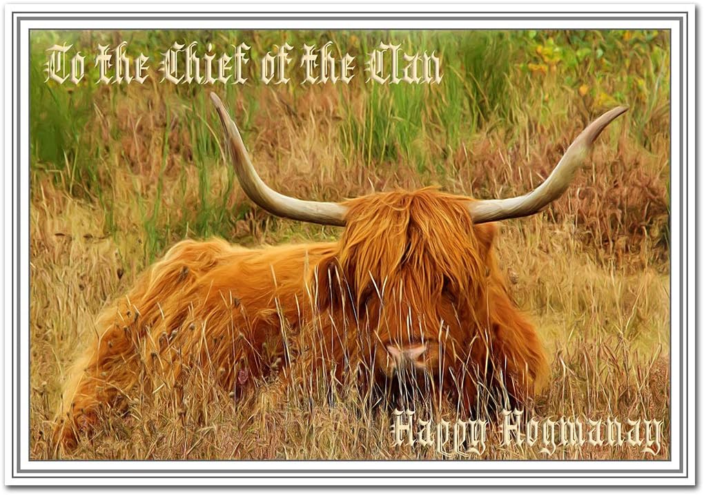 Hogmanay Scottish New Year Card – Happy Scottish Greeting - Scots ...