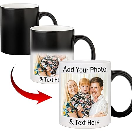 Amazon.com: Custom Coffee Color Changing Mugs - Heat Sensitive ...