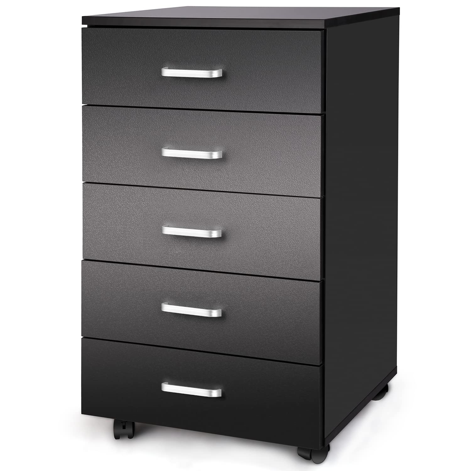 Tusy 5 Storage Drawers Dresser With Cabinet Storage Mobile Chest ...