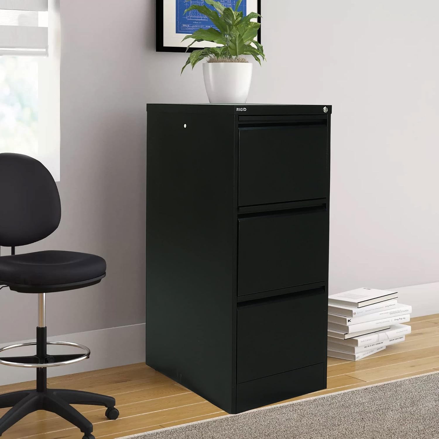 RIGID Steel Vertical Filing Cabinet Large Storage steel Cabinet, Metal ...