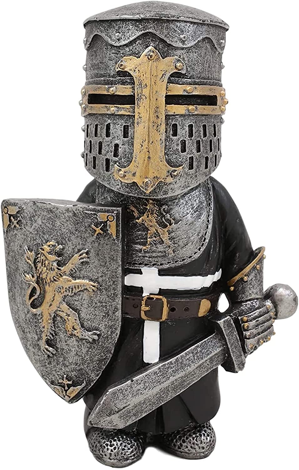 Buy Knight Gnomes Guard, Dwarf Gnome Statue, Renaissance Medieval ...