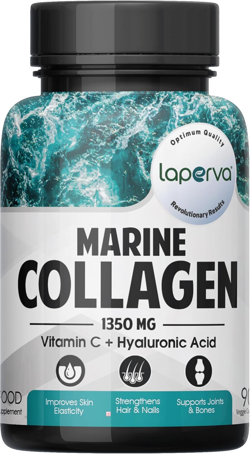 Laperva Marine Collagen 1350mg - Type 1 Hydrolyzed Collagen Peptides ...