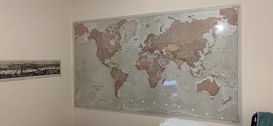 Giant World Map - Antique World Map Poster - Laminated – 201 x 116 ...
