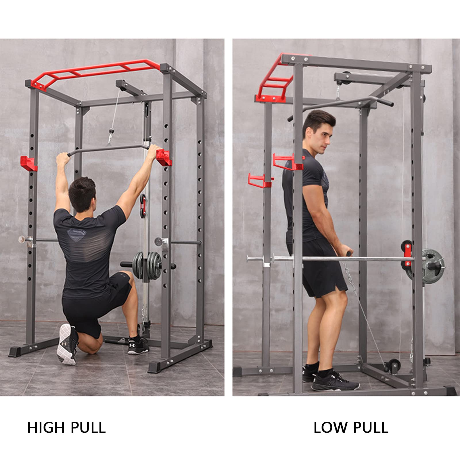 AT-X Olympic Power Cage with LAT Pull Down Attachment, Super Max Power ...